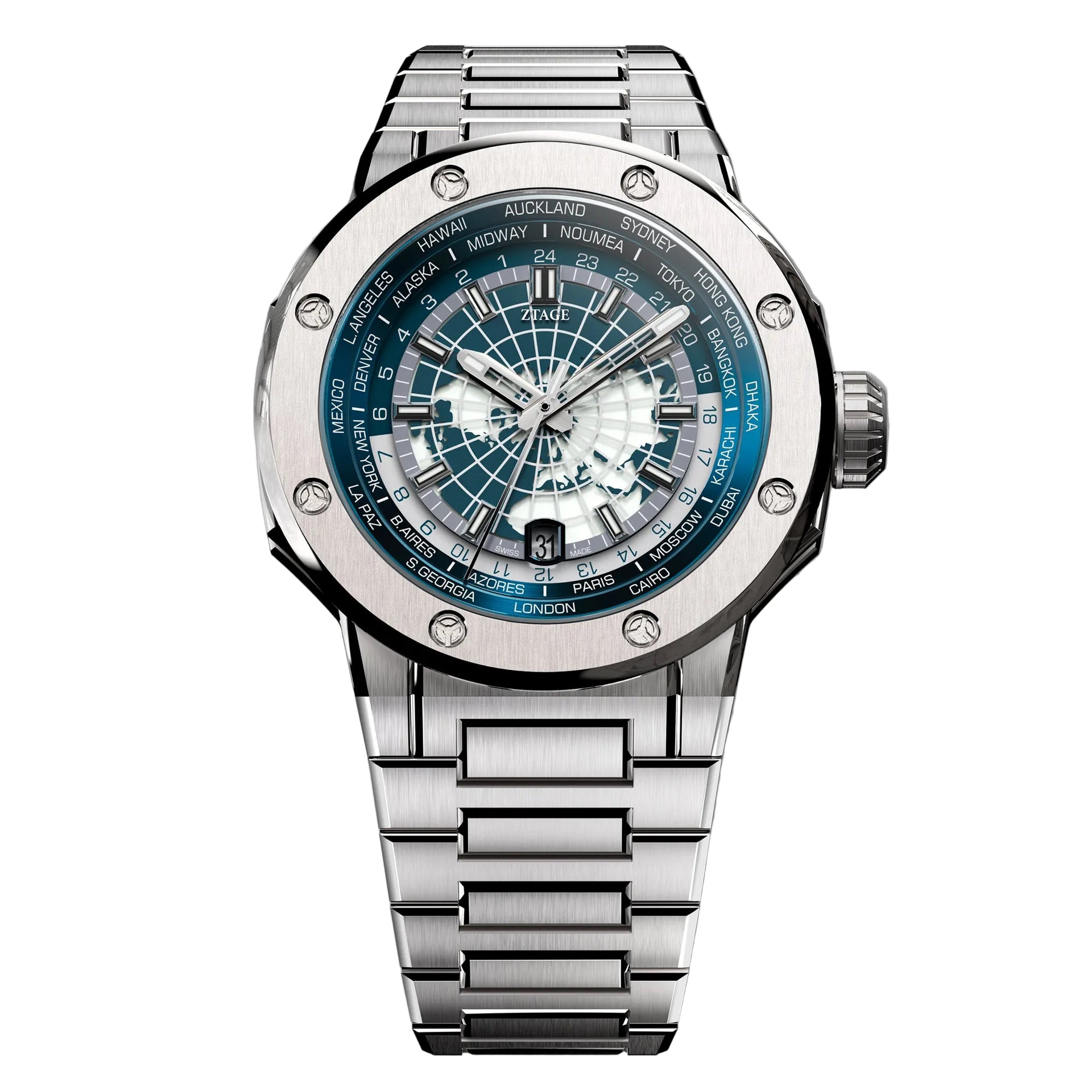HYBRID ORIGINAL BLUE WORLDTIMER RETAILER EDITION OF 300 – Swiss Gallery UK