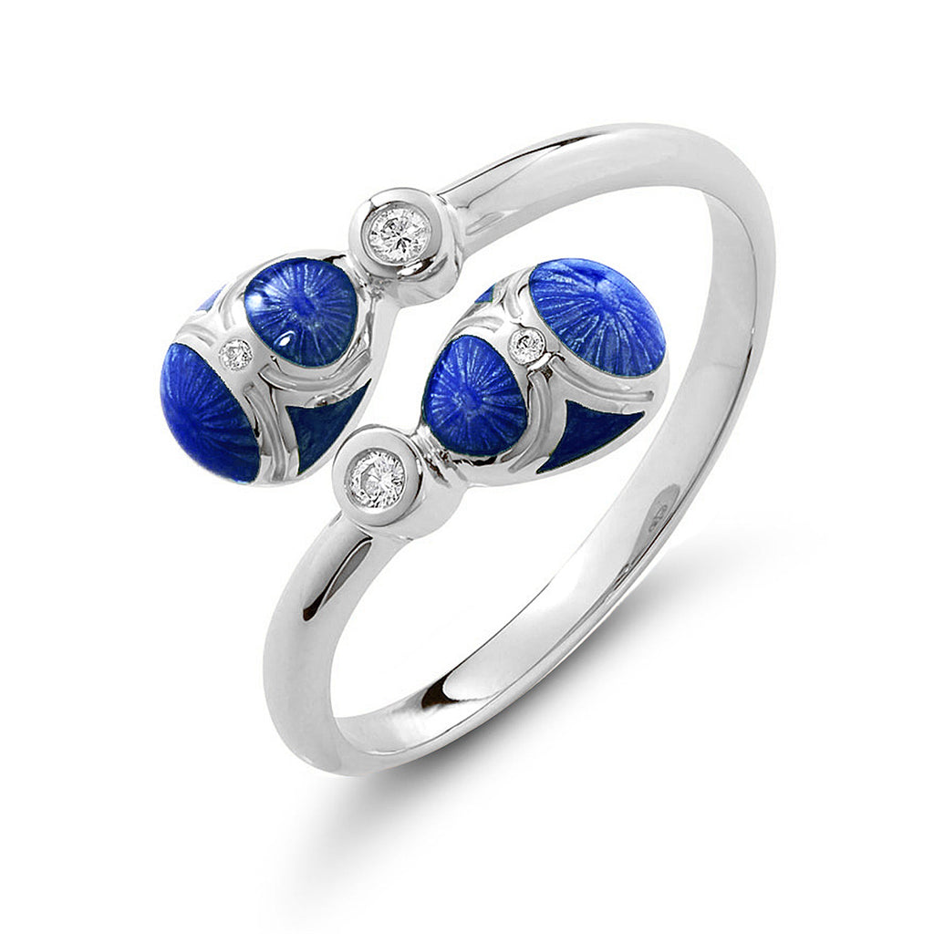 PALAIS TSARSKOYE SELO ROYAL BLUE CROSSOVER RING – Swiss Gallery UK